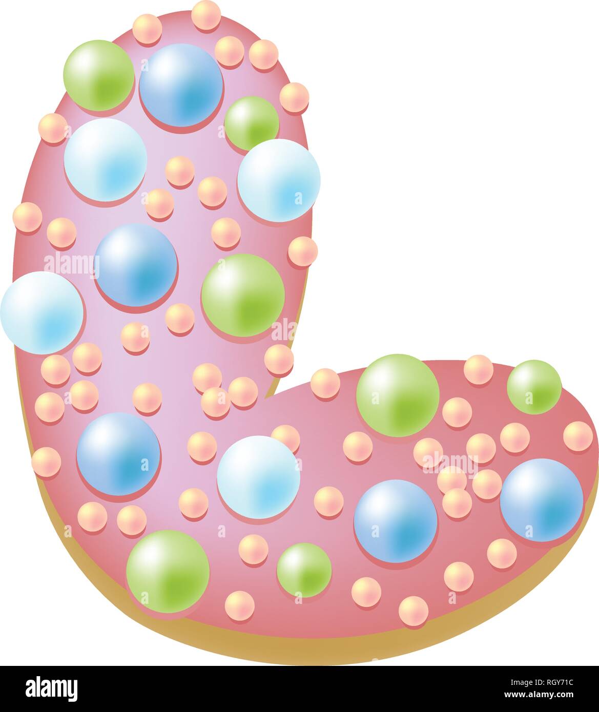 3d cake font letter L Stock Vector Image & Art - Alamy