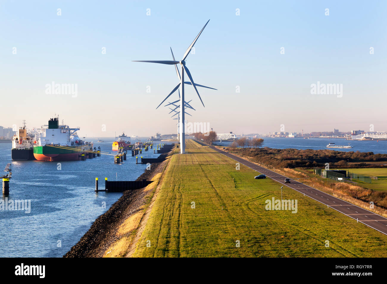 Heavy transport wind turbine transportation hi-res stock photography ...