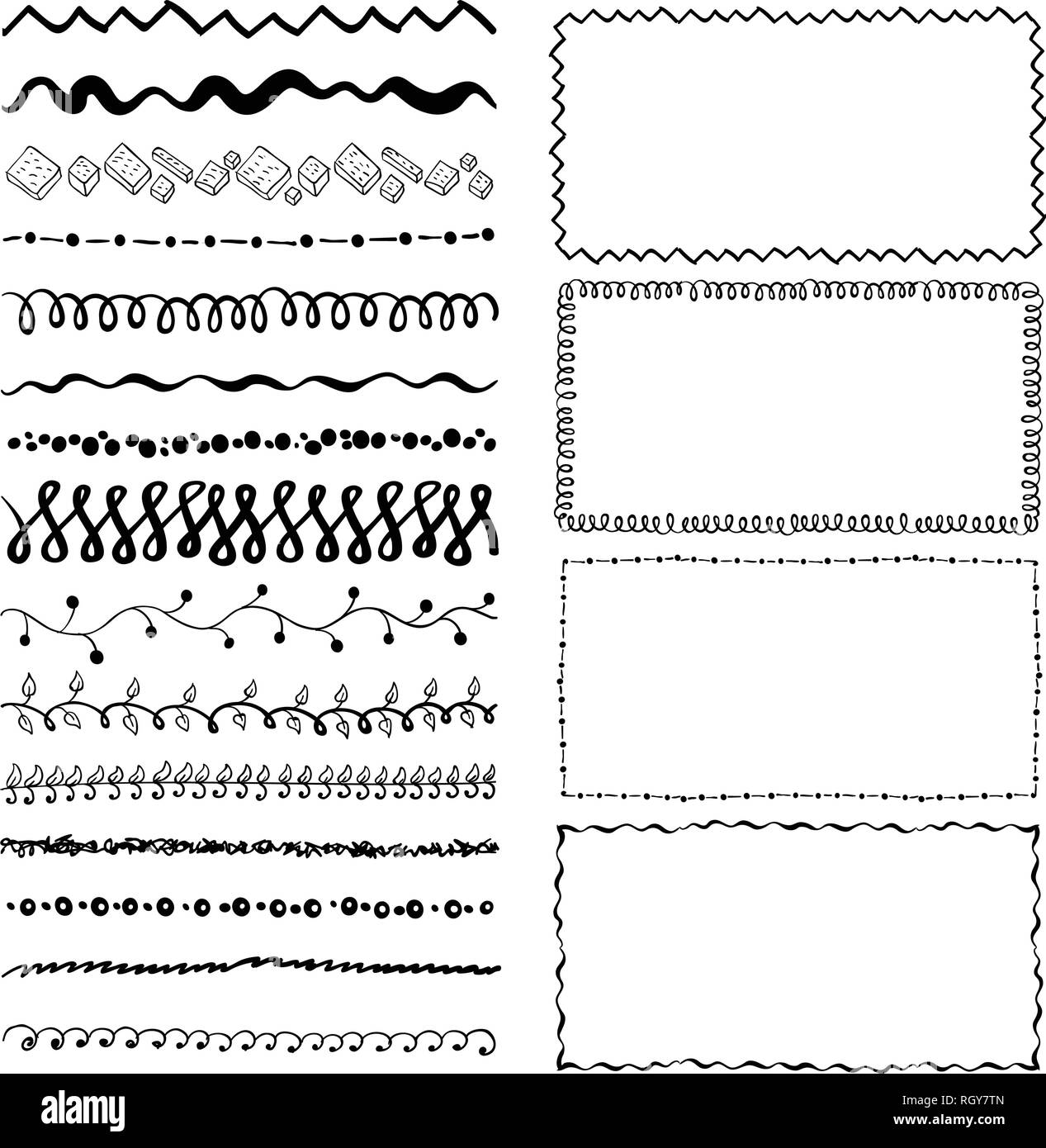 Hand Drawn Borders And Frames