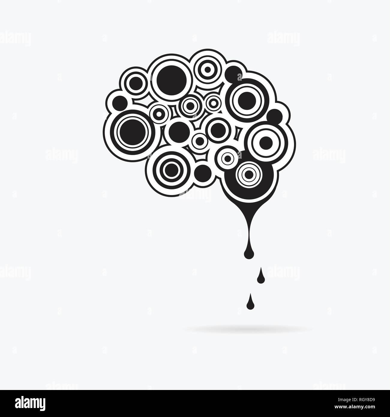 Creative mind - business vector logo template concept illustration ...