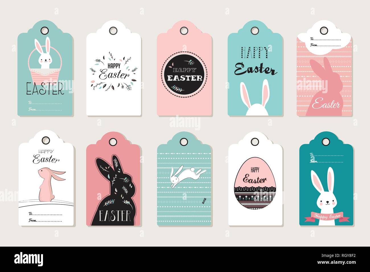 Bunnies sticker hi-res stock photography and images - Alamy