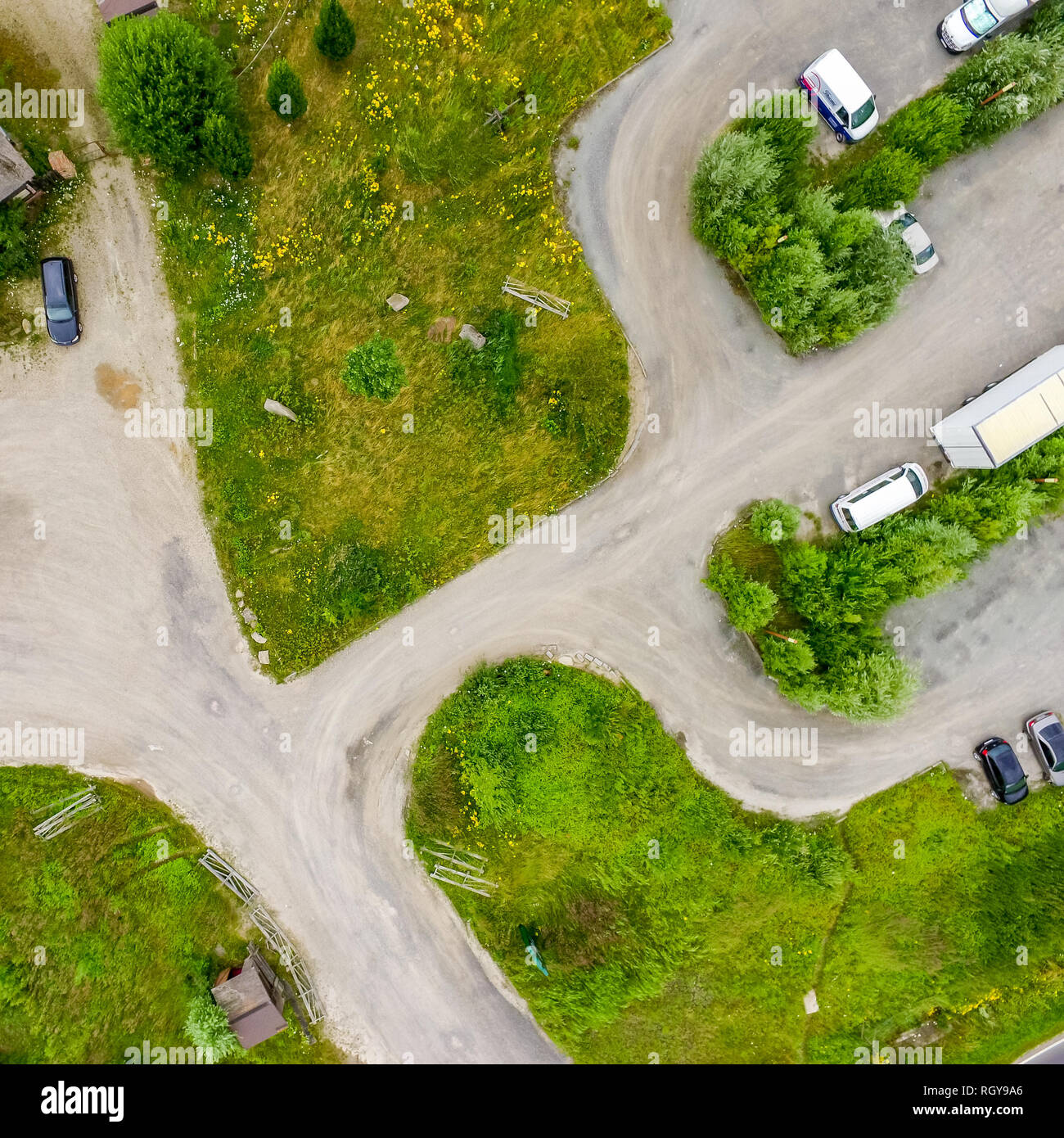 Parking lot for trucks hi-res stock photography and images - Alamy