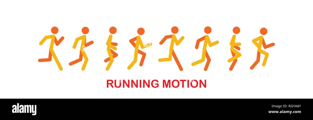 Running motion Stock Vector Images - Alamy