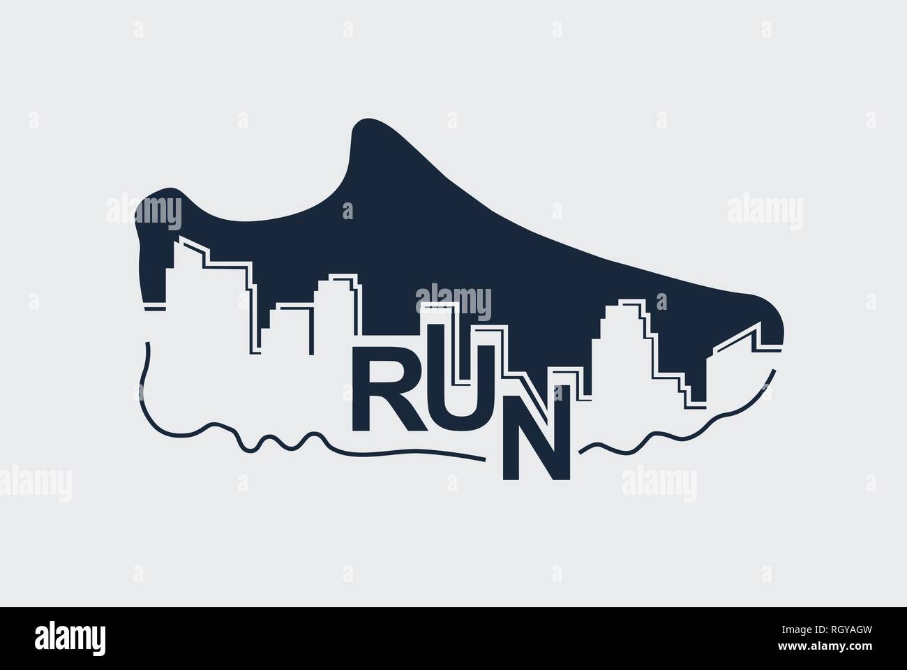 Downtown run Stock Vector Images - Alamy