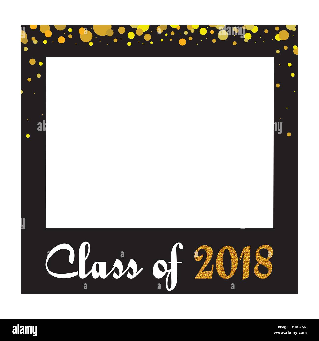 raduation party vector design elements and photo booth props. vector ...