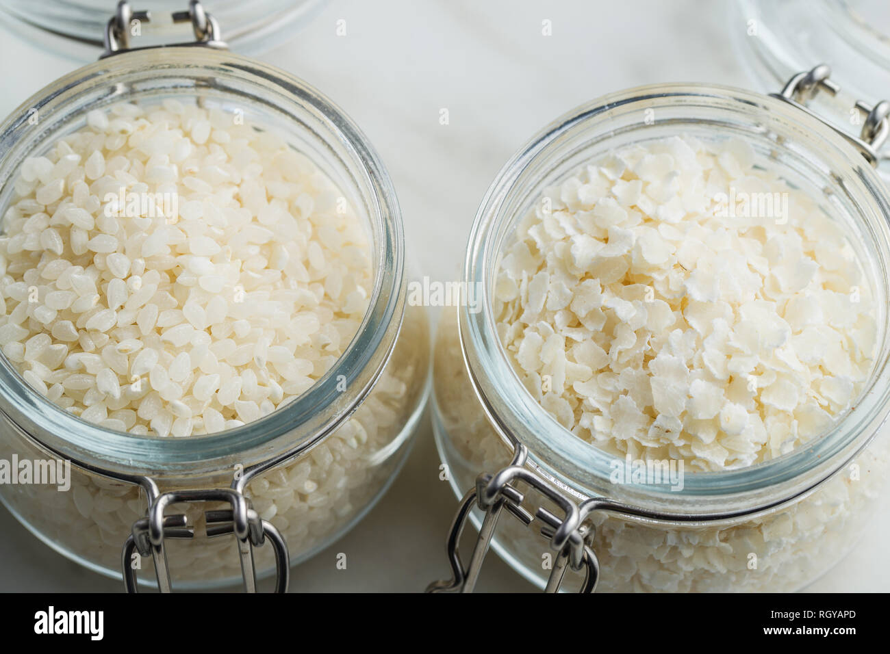 Wheat rice flakes cereal hi-res stock photography and images - Alamy