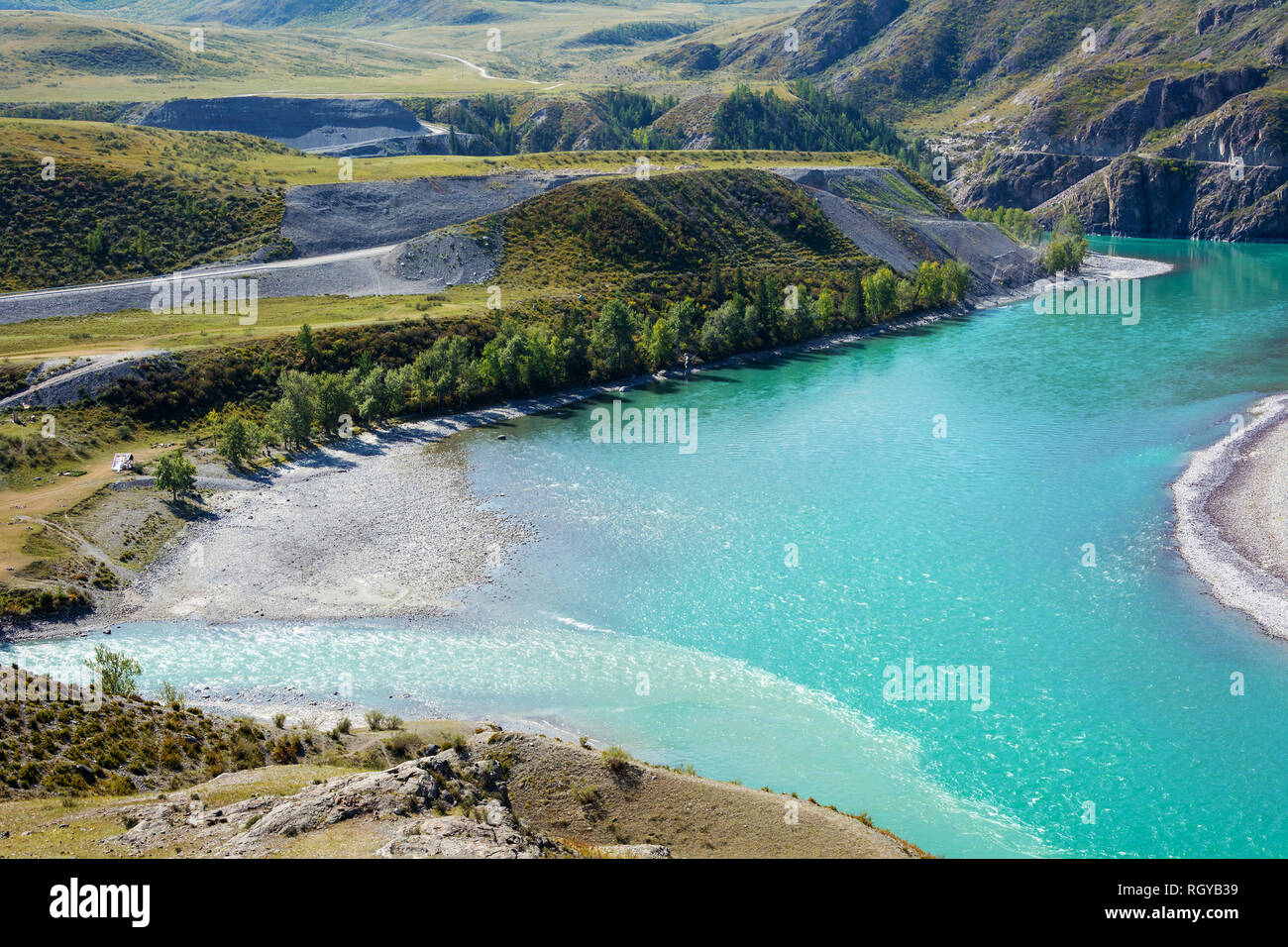Chui-Oozi is the confluence of the largest rivers of the Altai ...