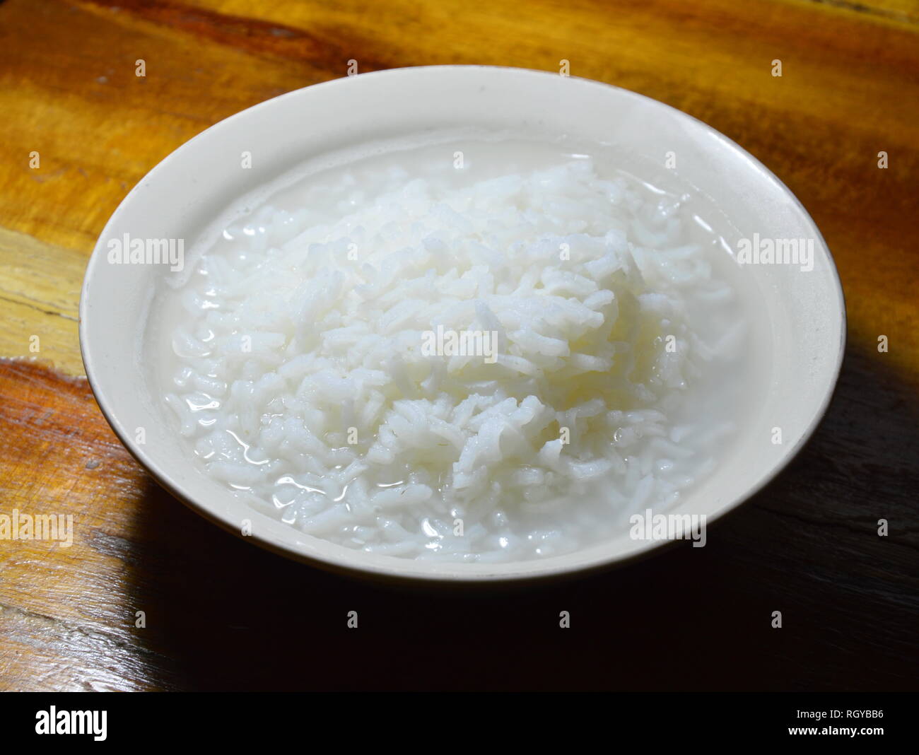 Hot boiled rice soup hi-res stock photography and images - Alamy