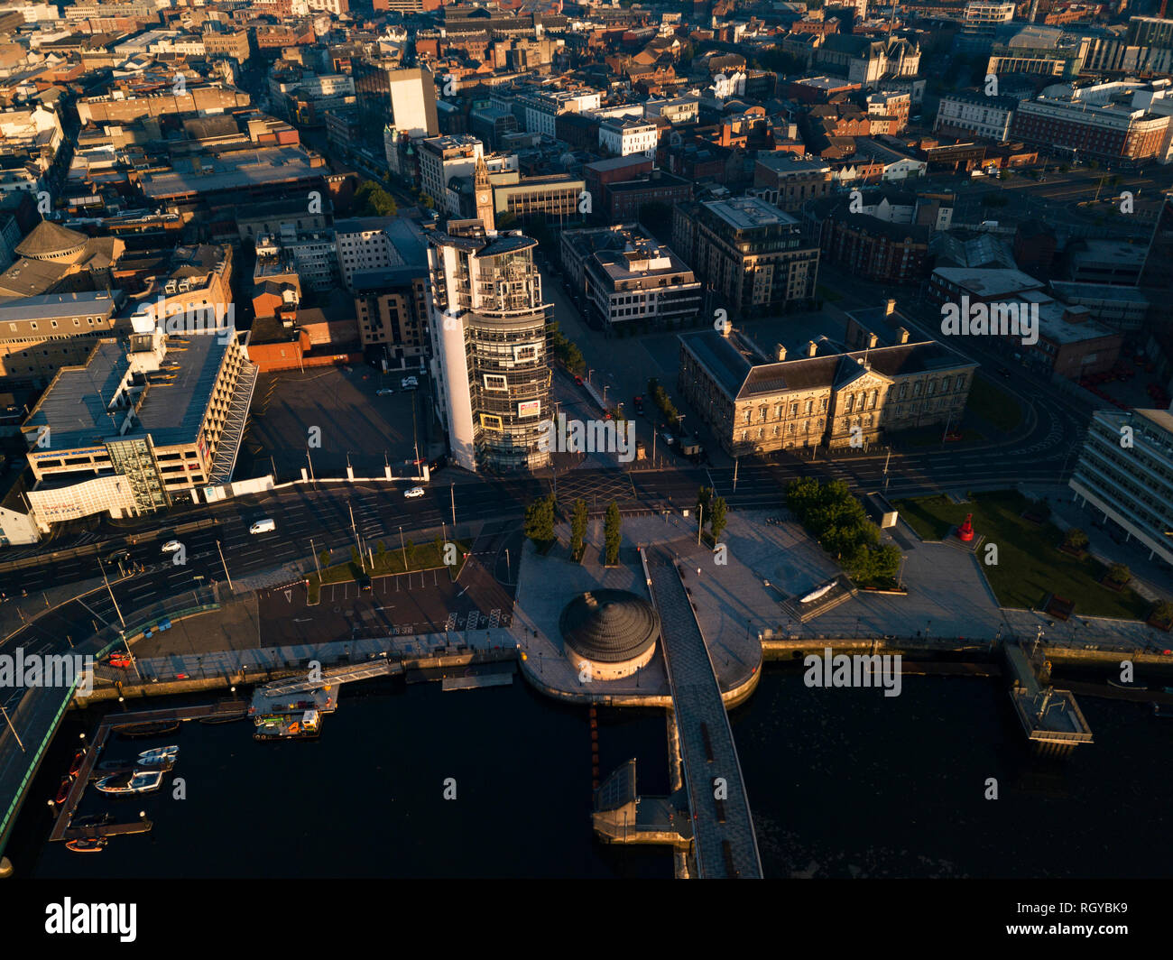 Aerial view of belfast hi-res stock photography and images - Alamy