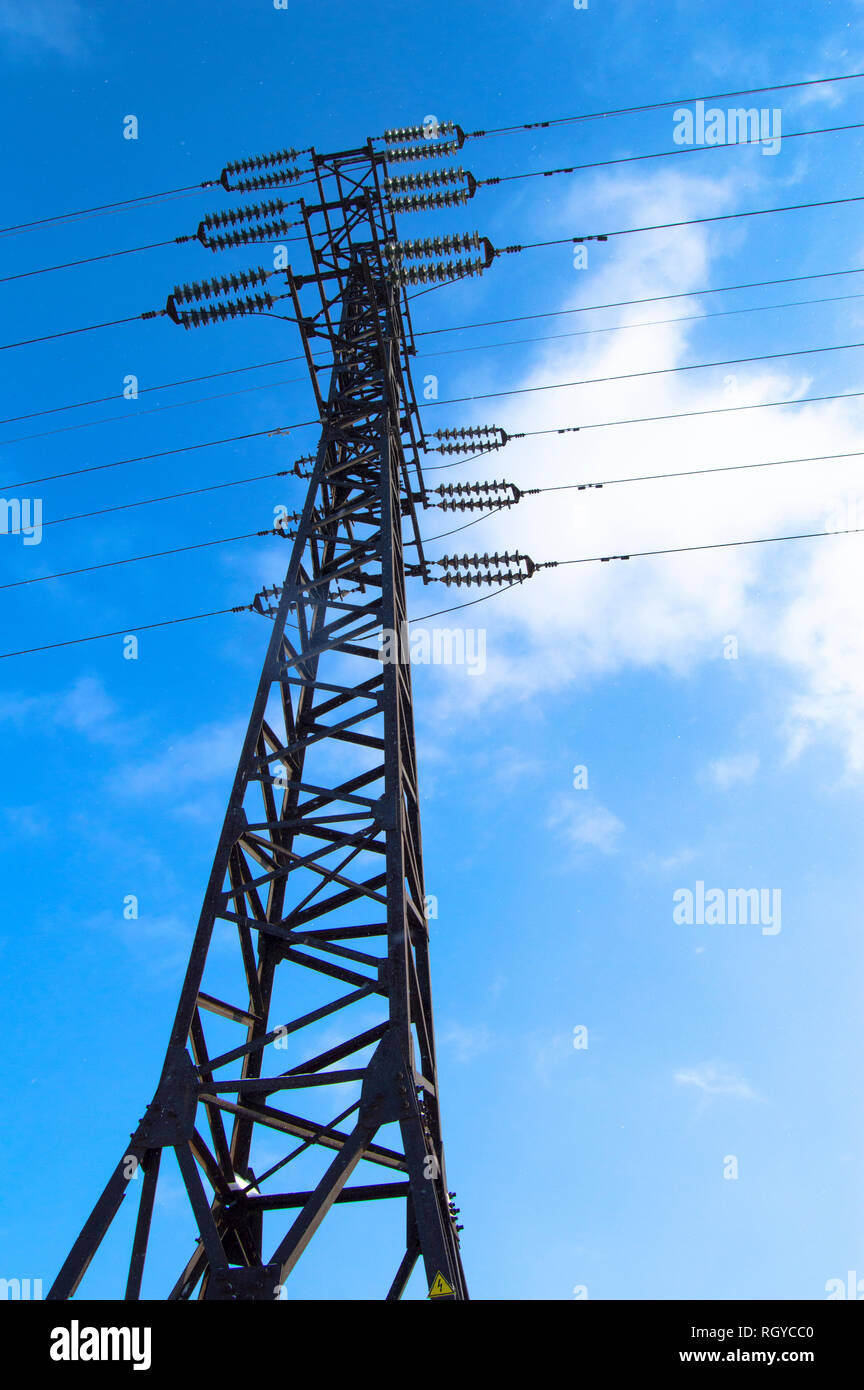 110 kv high voltage electricity line hi-res stock photography and ...