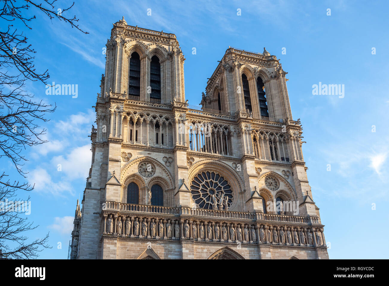 facade of notre dame de Paris, medieval cathedral (church) in paris ... facade of notre dame de Paris, medieval cathedral (church) in paris ...
