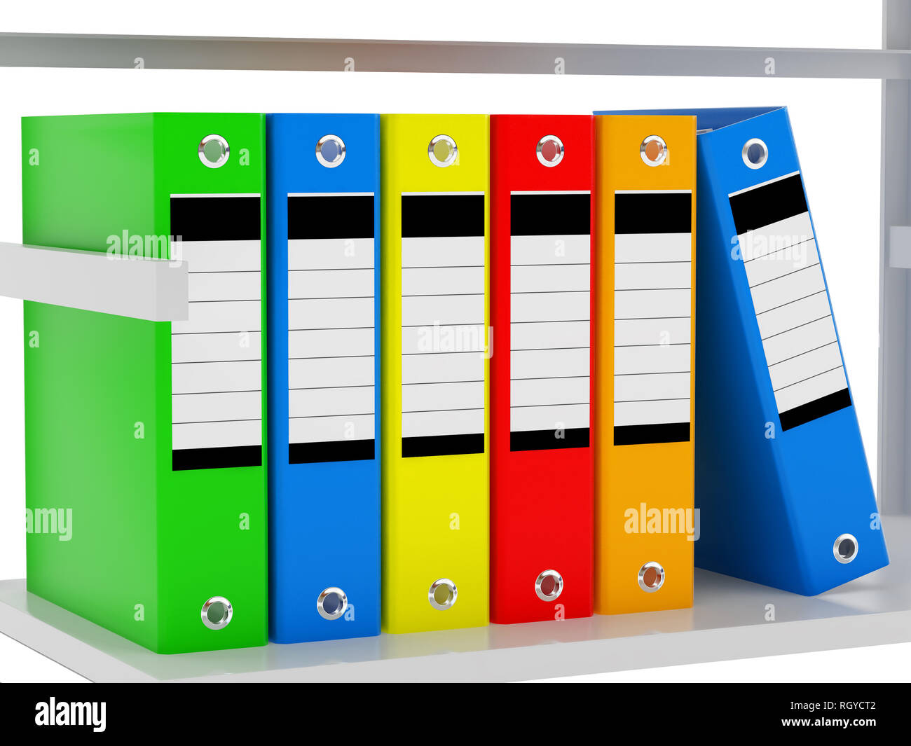 High resolution image office folderl. 3d illustration over white ...