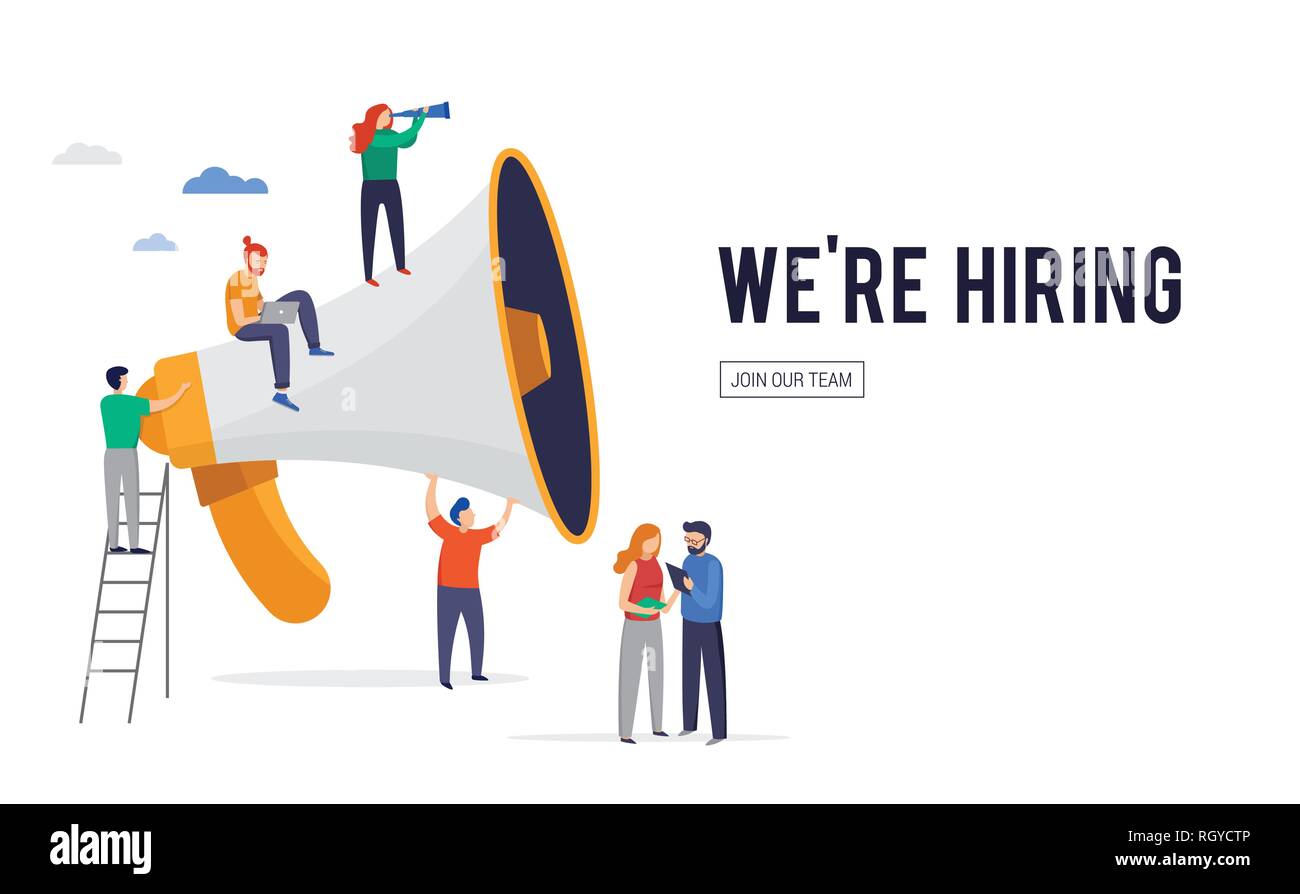 Join our team, we are hiring image, concept vector illustration of a ...