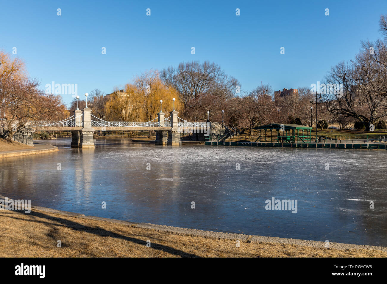 Boston lagoon bridge hi-res stock photography and images - Alamy