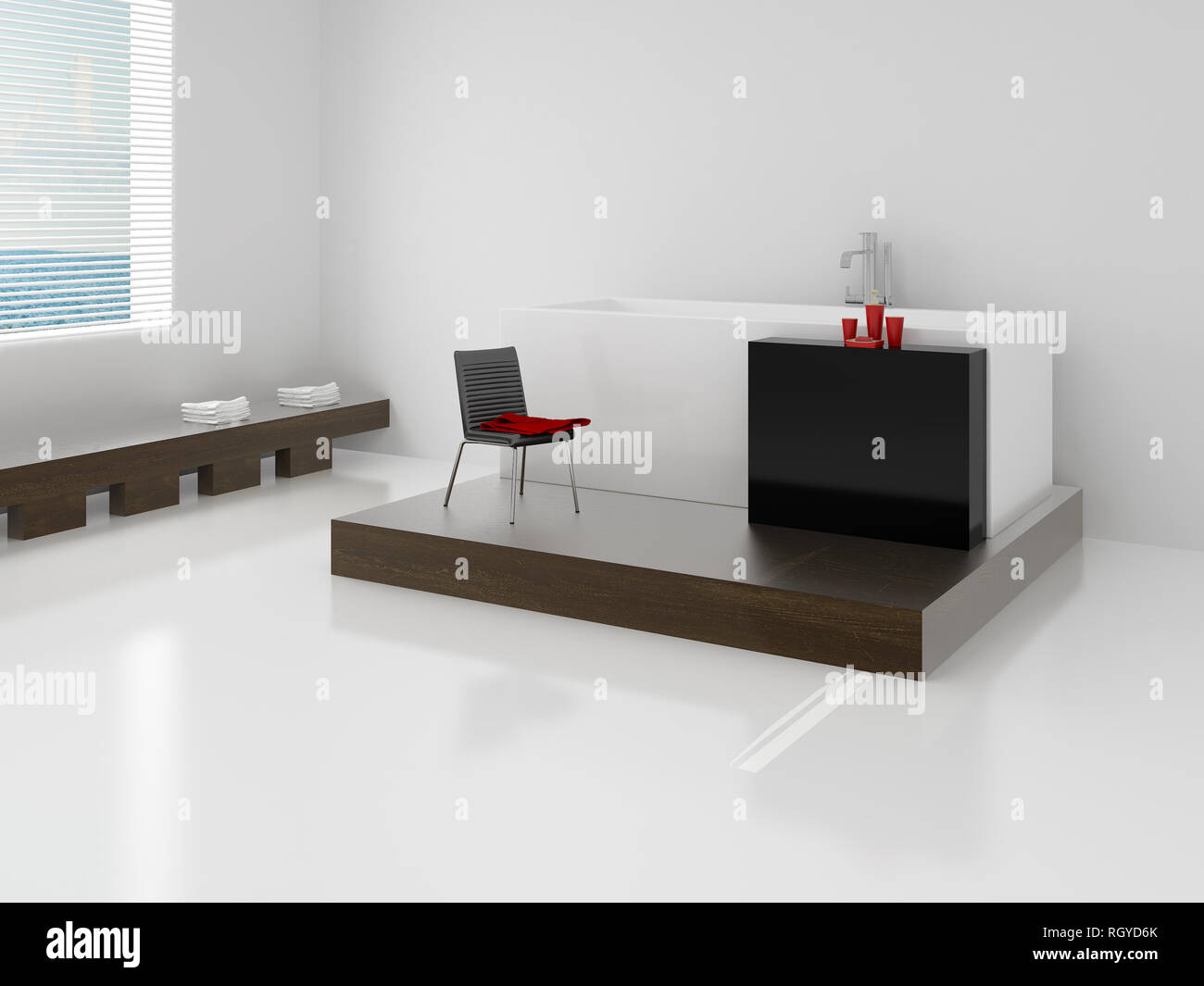 Designer bathroom. High resolution image interior. A bathroom in modern ...
