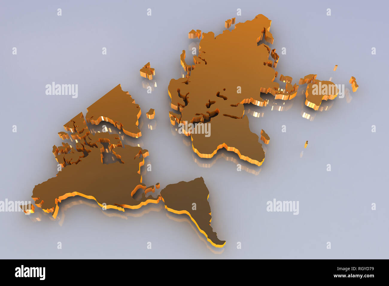 High resolution image gold map Stock Photo - Alamy
