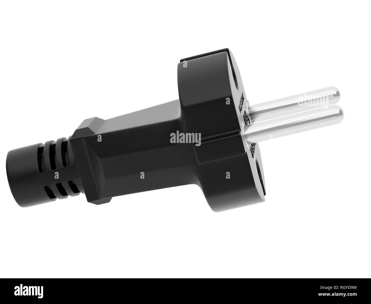 High resolution image. Power Plug - close up on power cord Stock Photo ...