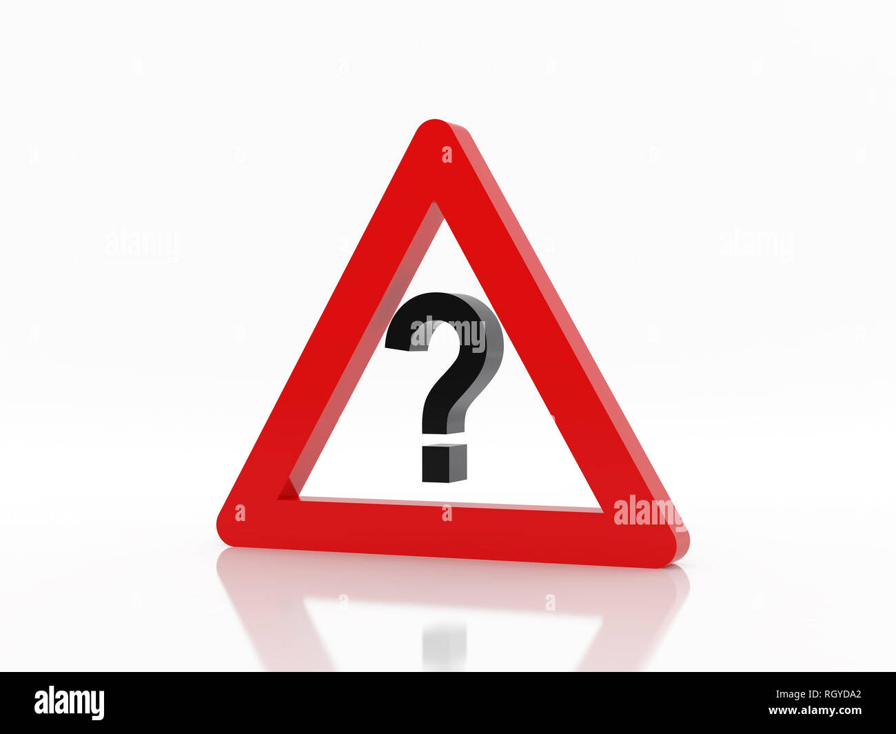Question Mark. High resolution image. 3d illustration over white ...