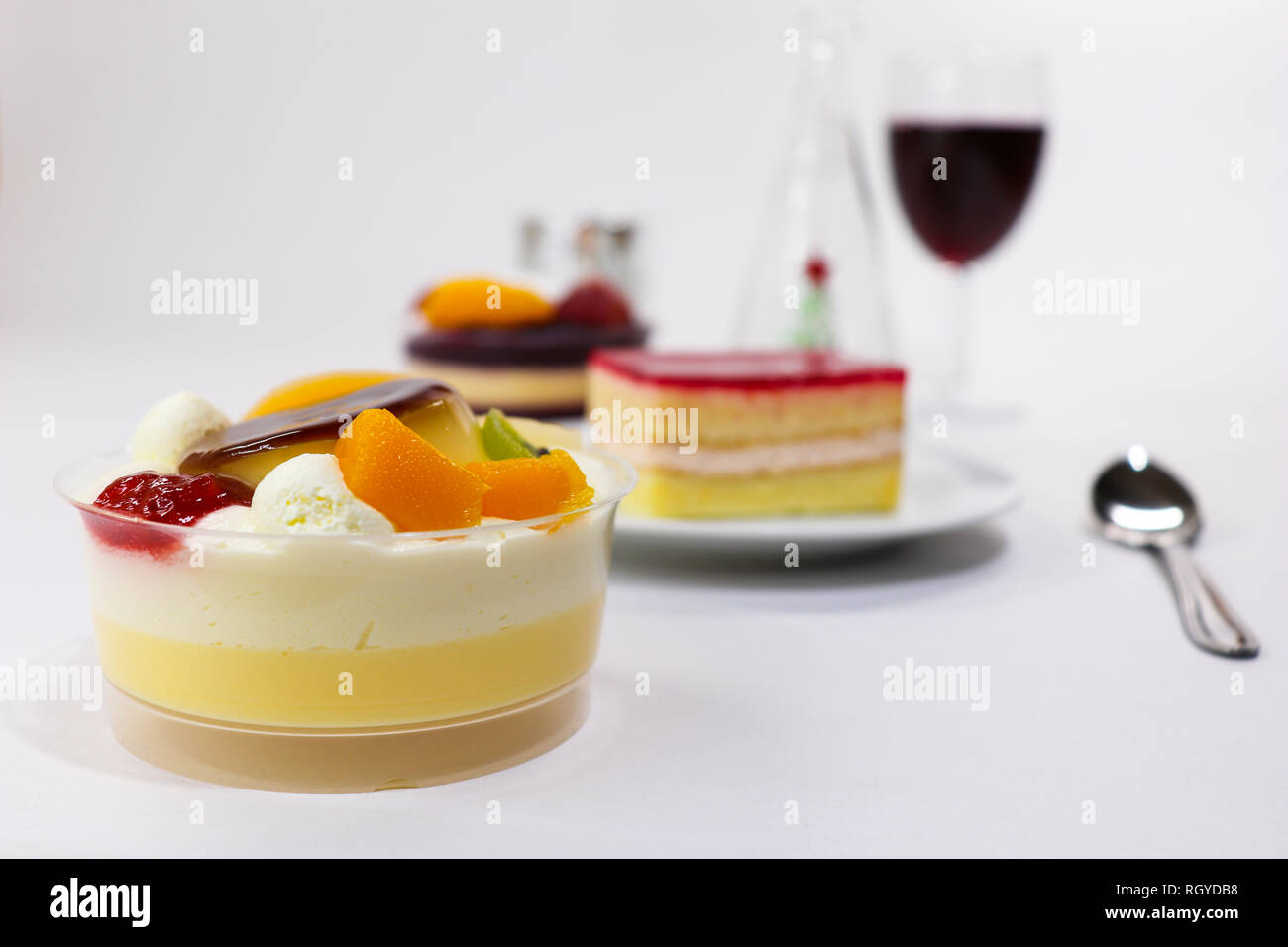 Delicious Desert Fruits Stock Photo - Alamy
