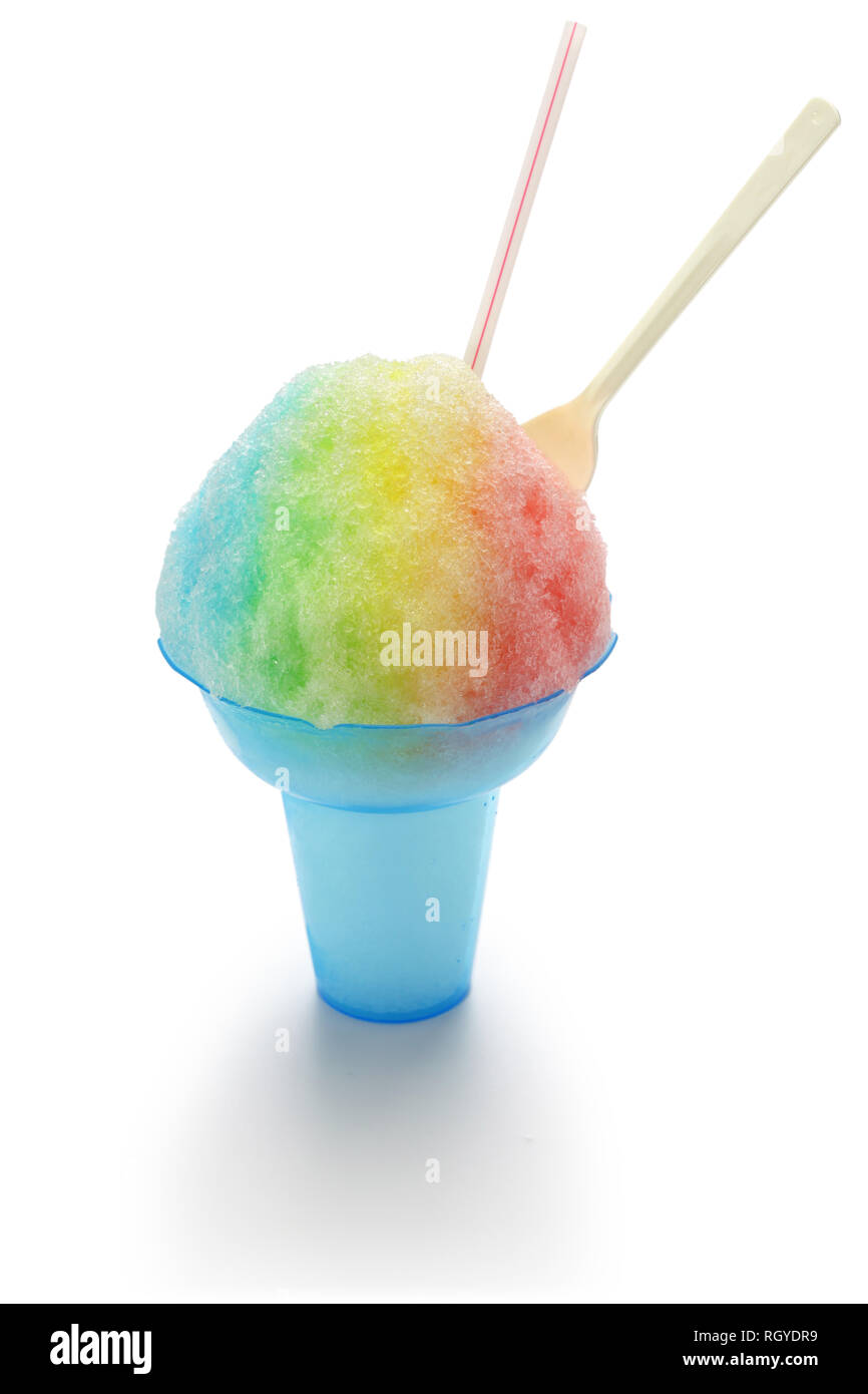 Rainbow shave ice Cut Out Stock Images & Pictures - Alamy