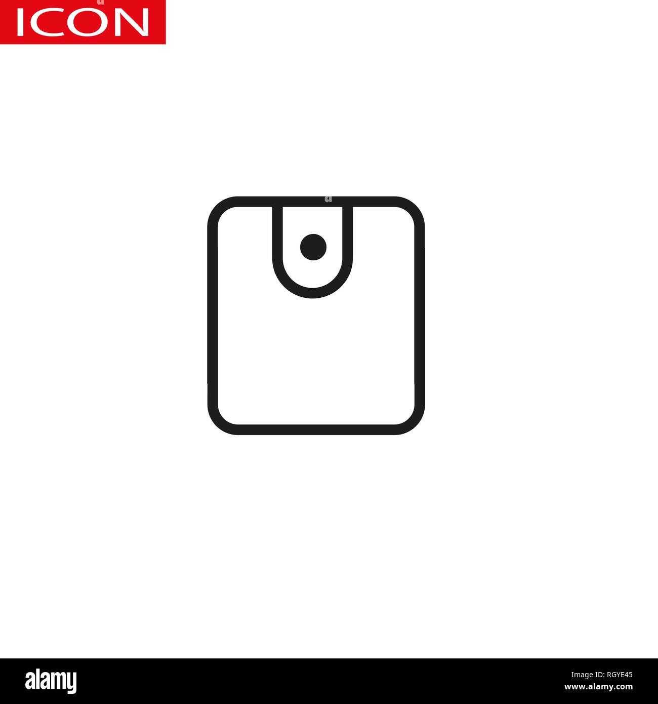 Wallet line icon. High quality black outline logo for web site design ...