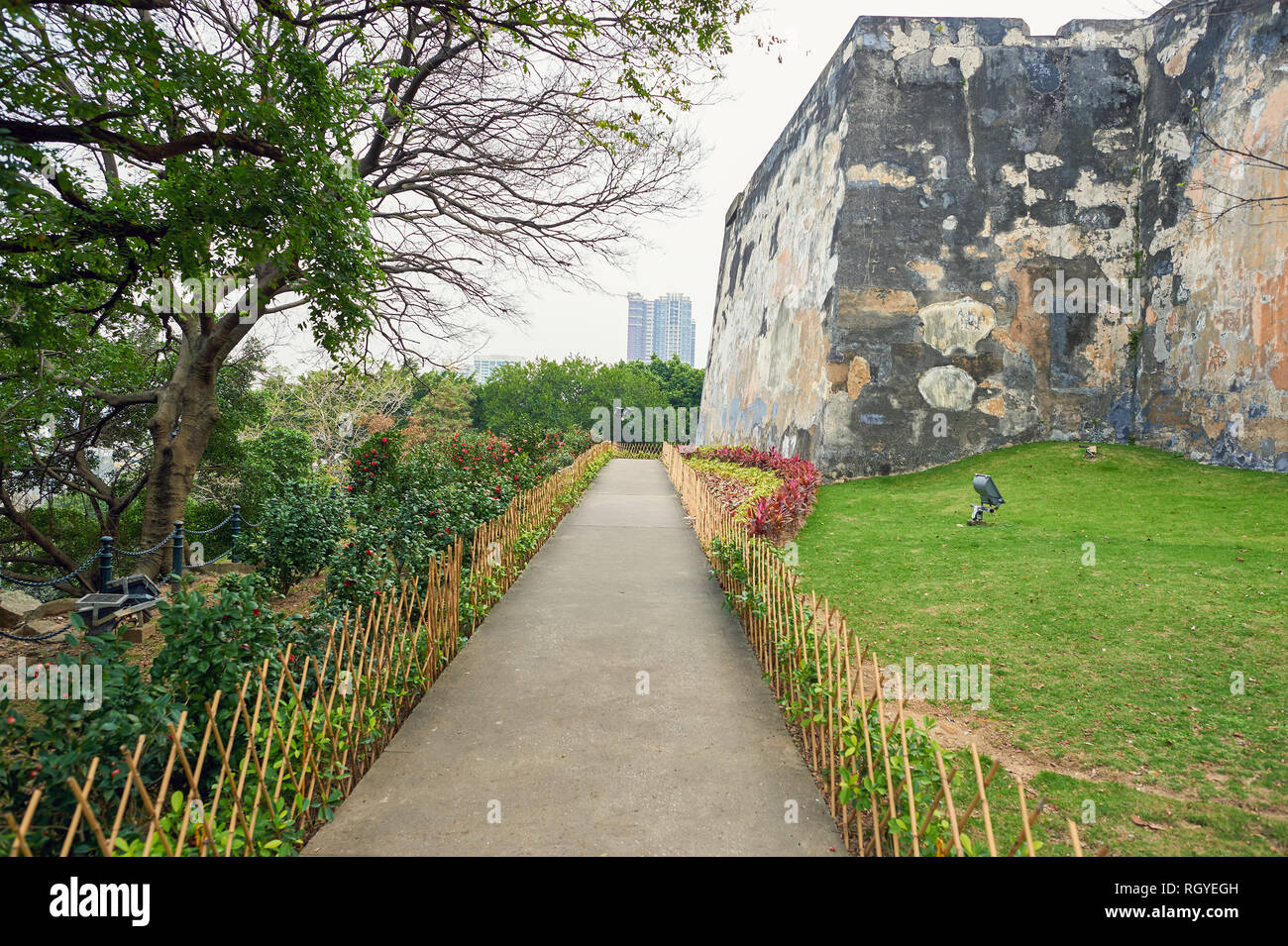 MACAO, CHINA - CIRCA FEBRUARY, 2016: Macao urban landscape at daytime ...