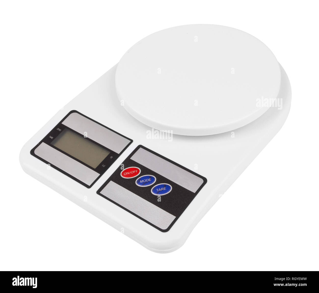 electronic scales isolated on white background Stock Photo - Alamy