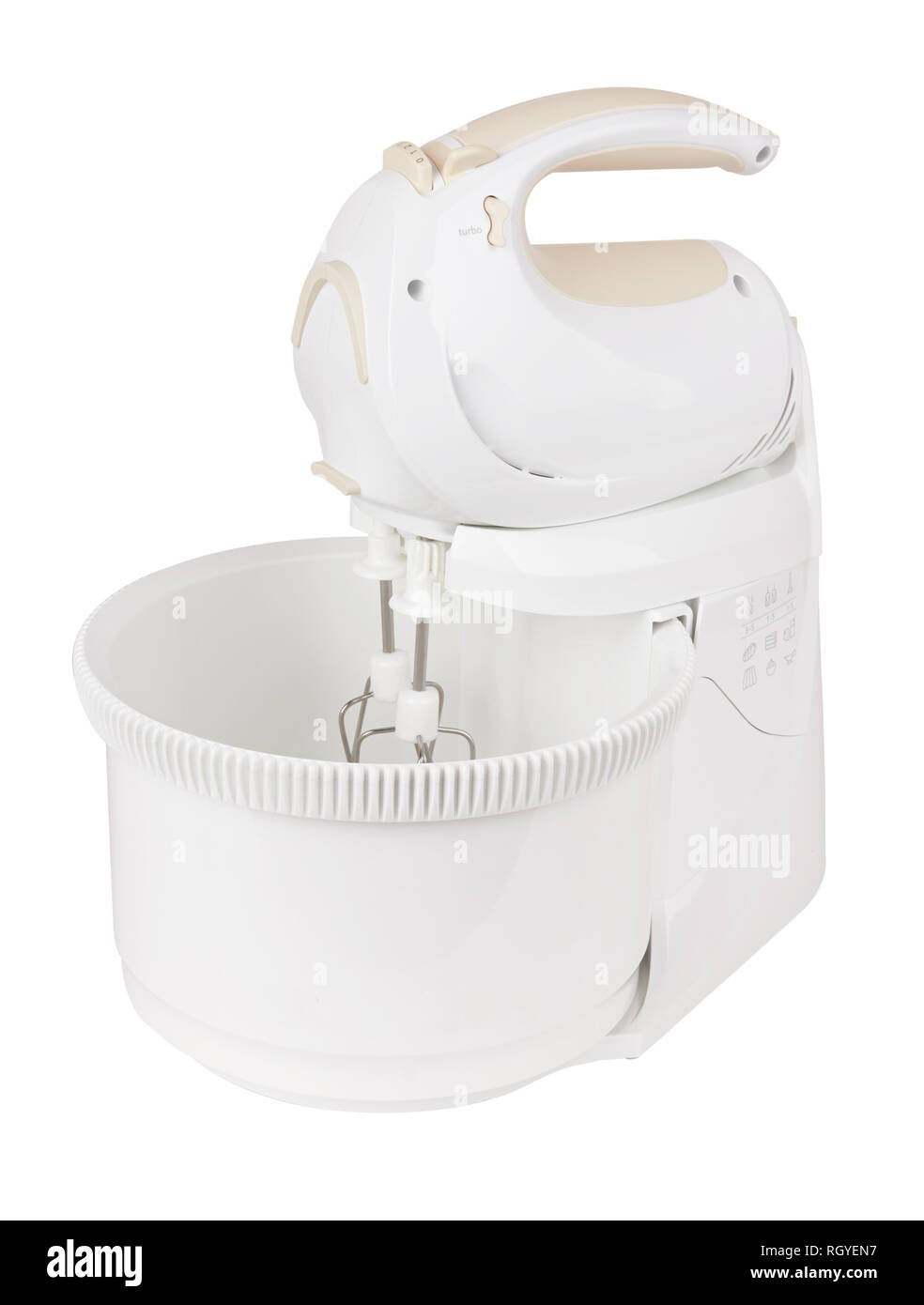 electrical kitchen mixer with bowl isolated on white background Stock ...