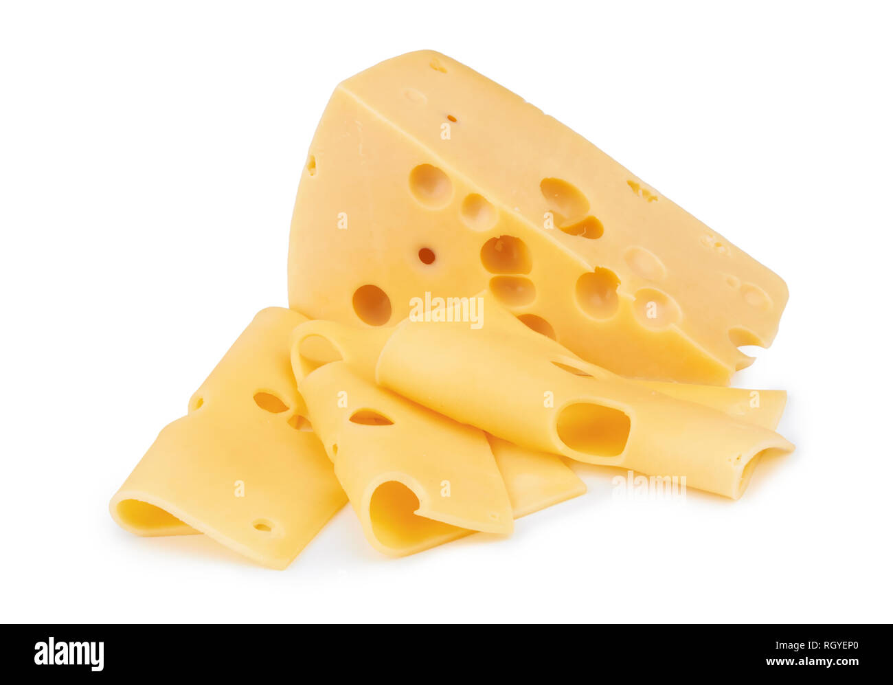cheese isolated on a white background Stock Photo - Alamy