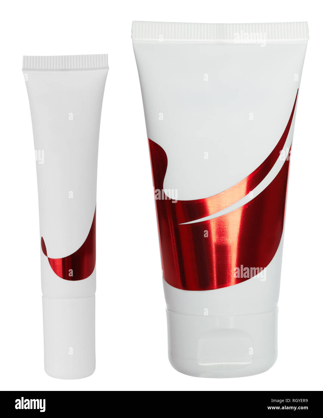 A tube of toothpaste, cream or gel isolated on white background Stock ...