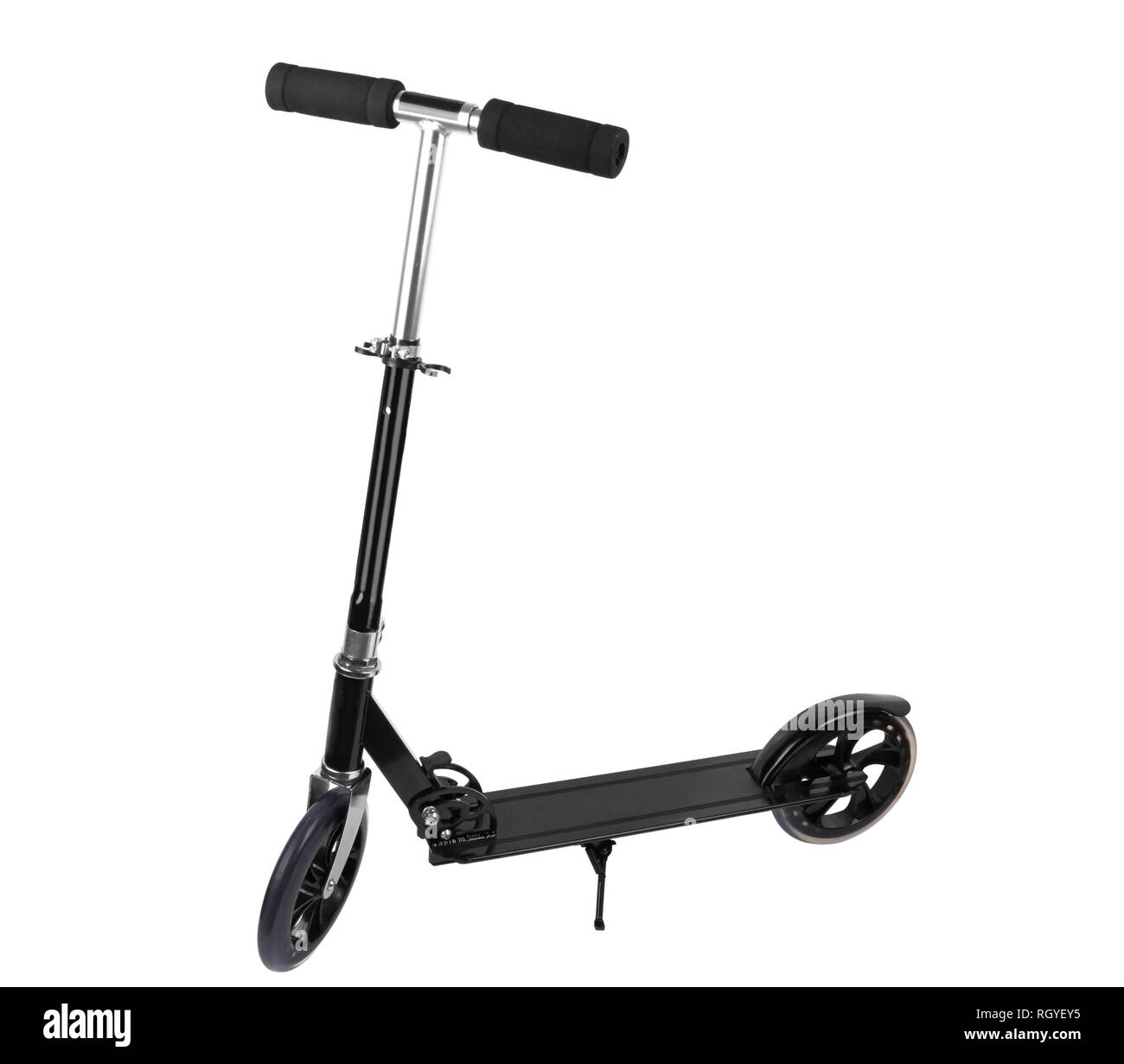 metal scooter isolated on a white background Stock Photo - Alamy