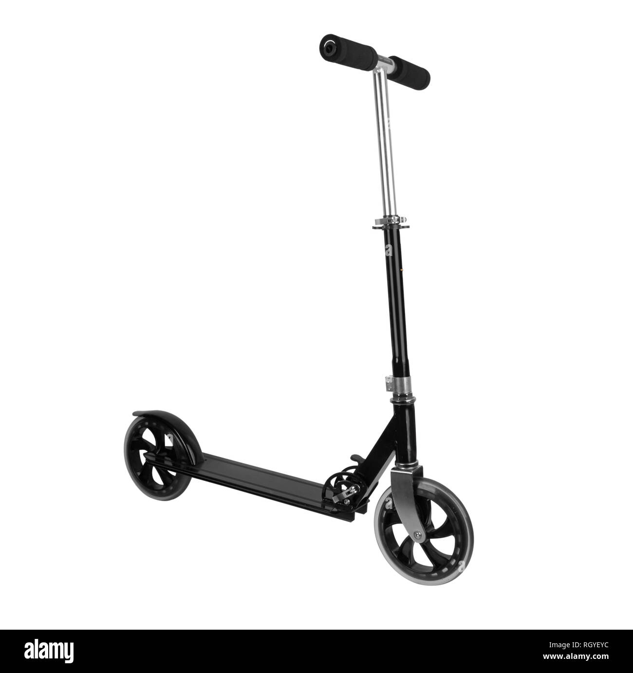 metal scooter isolated on a white background Stock Photo - Alamy