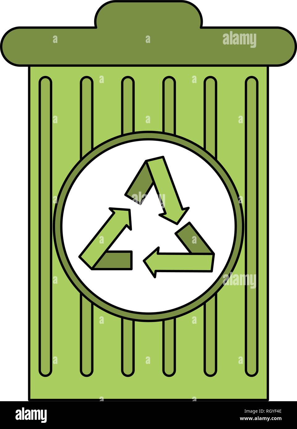 Recycle Trash Can Symbol Stock Vector Image Art Alamy recycle-trash-can-symbol-stock-vector-image-art-alamy