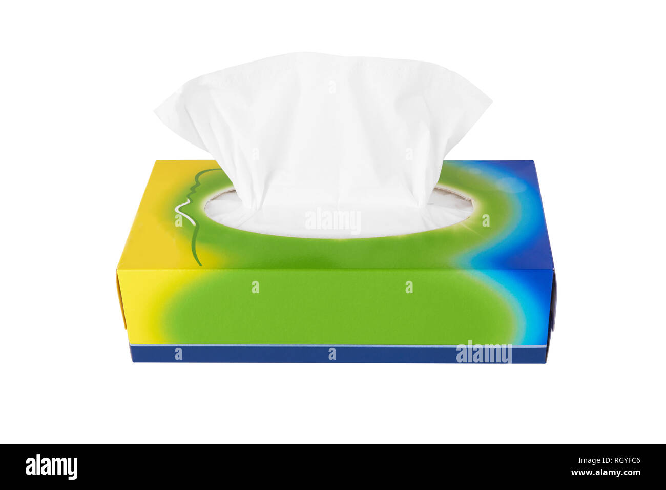 Tissue box isolated on a white background Stock Photo - Alamy