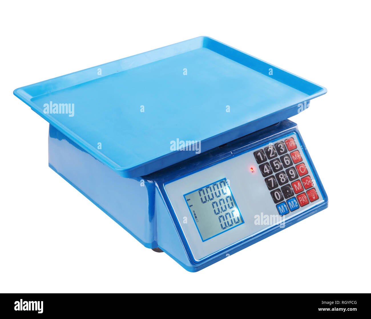 electronic scales isolated on a white background Stock Photo - Alamy