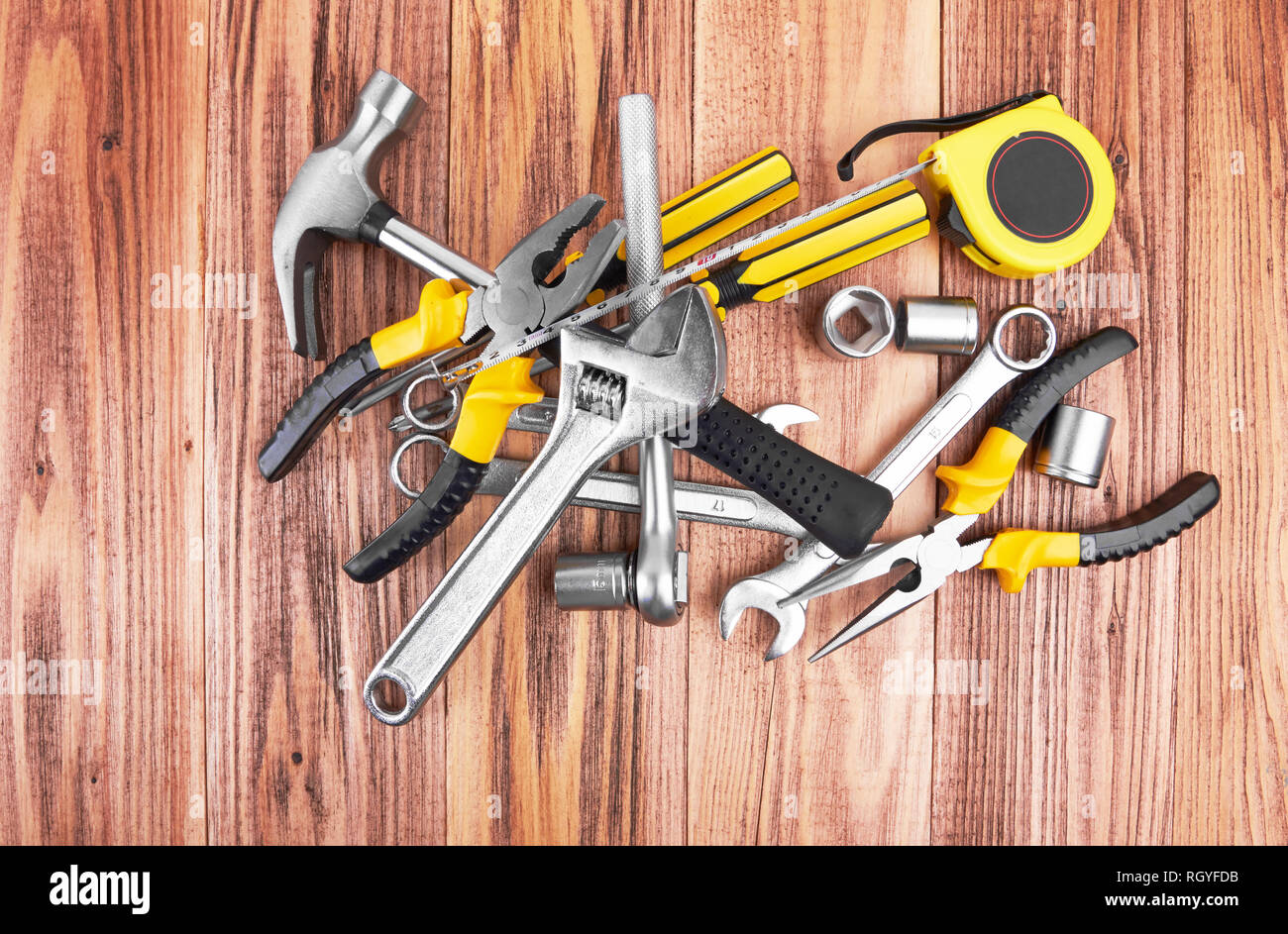 Different kinds construction tools hi-res stock photography and images ...