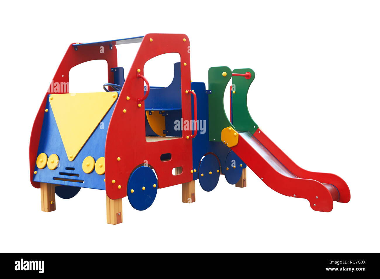Playground for children isolated on a white background Stock Photo - Alamy