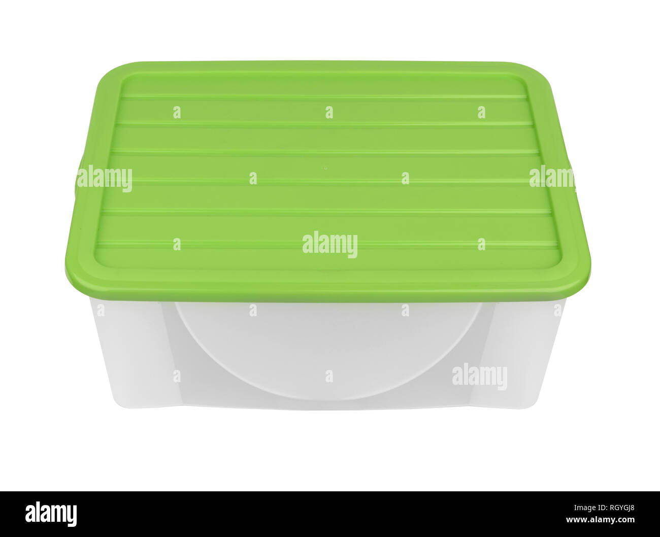 Plastic container isolated on white background Stock Photo - Alamy