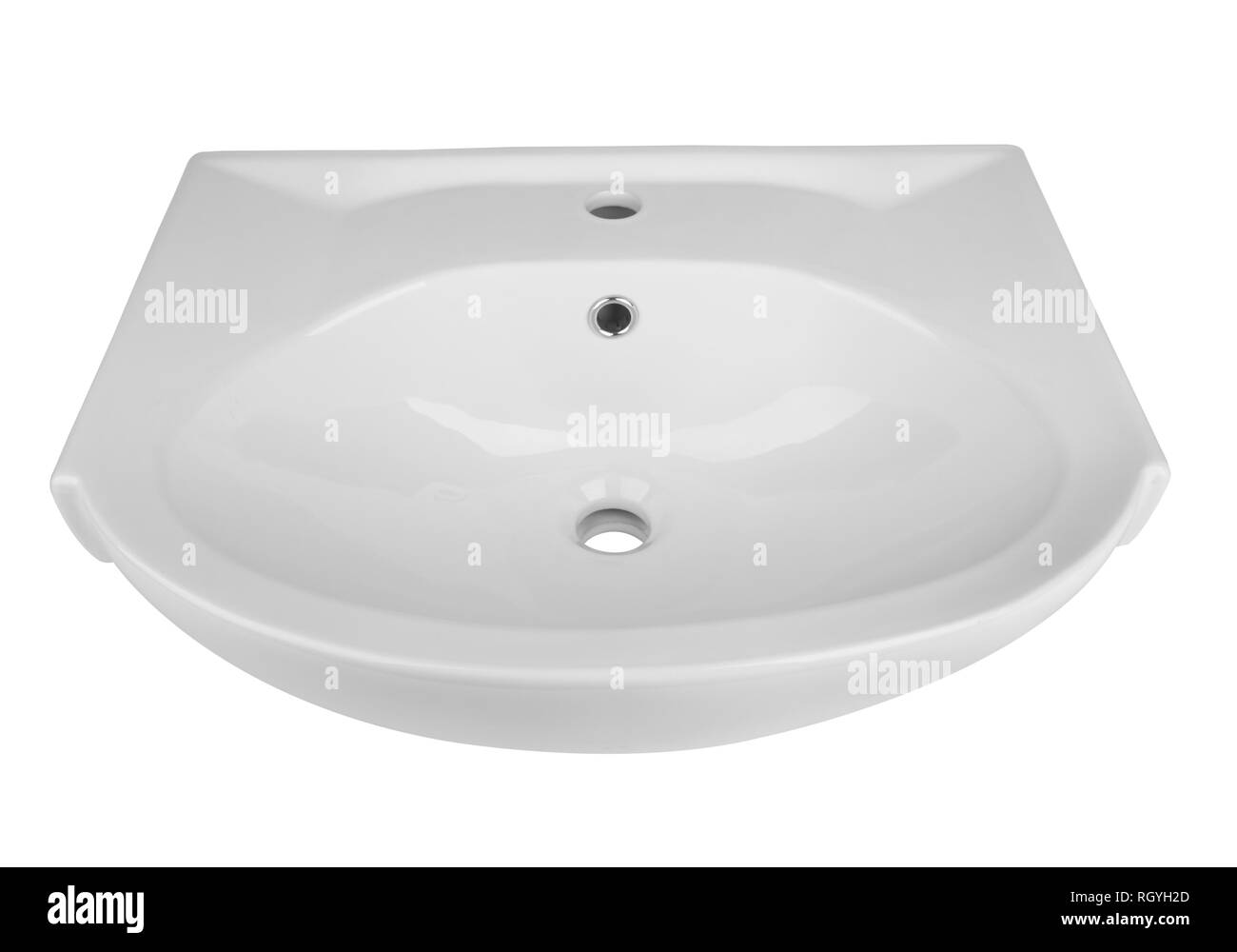Washbasin isolated on a white background Stock Photo - Alamy