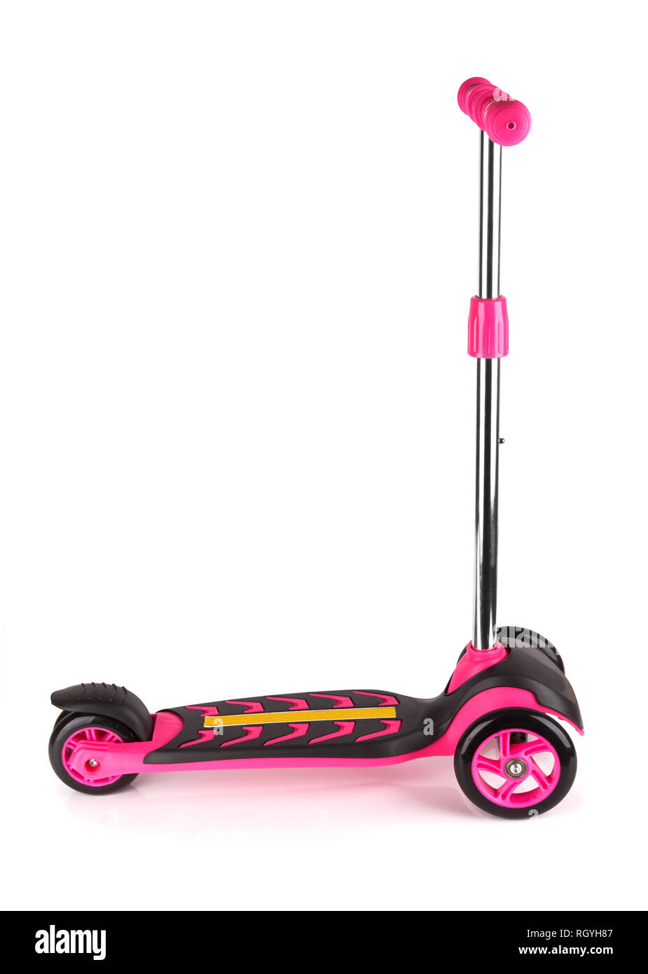 Plastic scooter isolated on a white background Stock Photo - Alamy