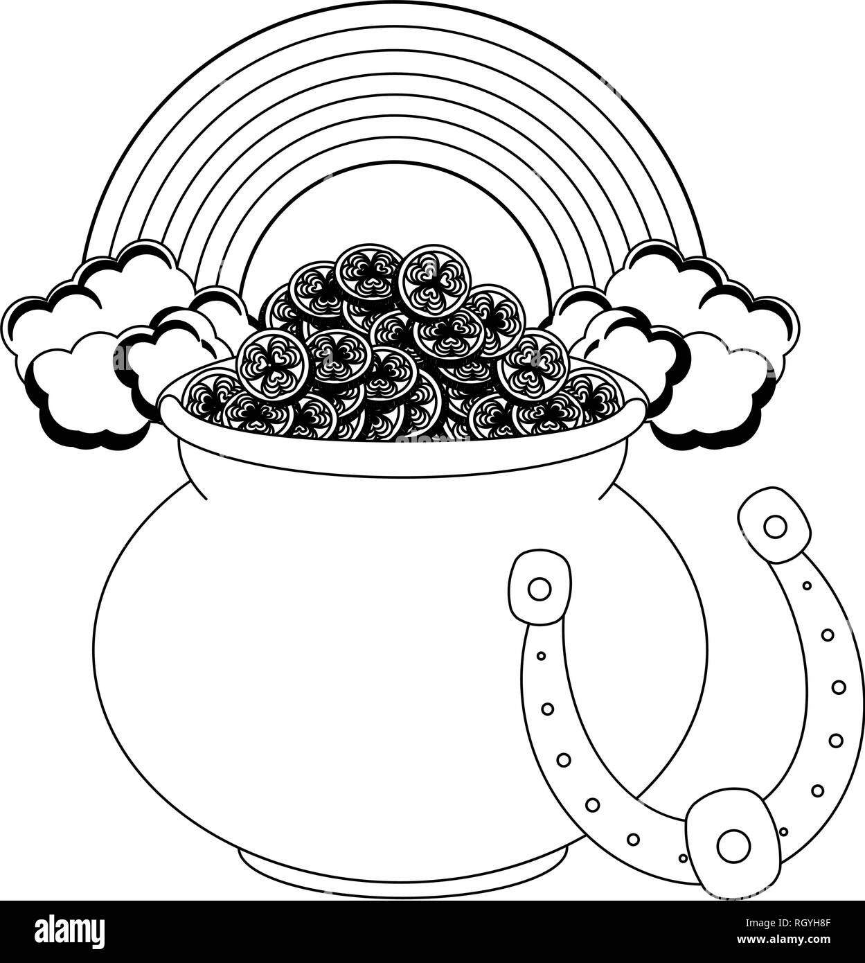 St patricks day cartoons black and white Stock Vector Image & Art - Alamy