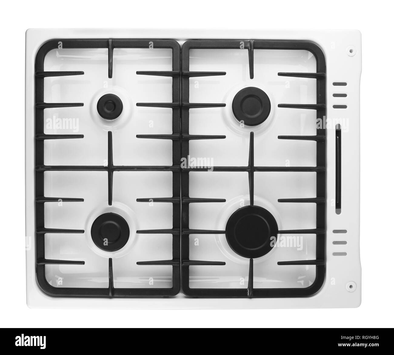Gas stove isolated on a white background Stock Photo - Alamy