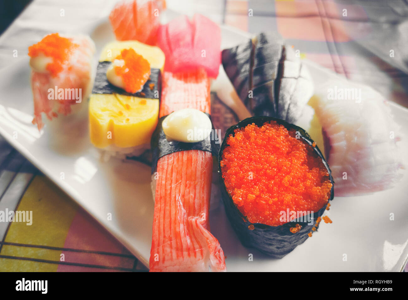 Japanese Sashimi set, Japanese food Stock Photo - Alamy