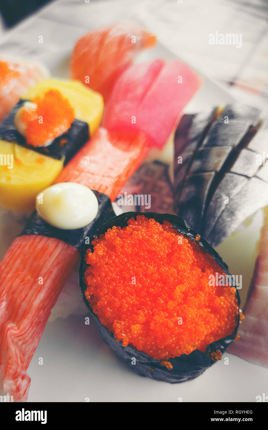 Japanese Sashimi set, Japanese food Stock Photo - Alamy