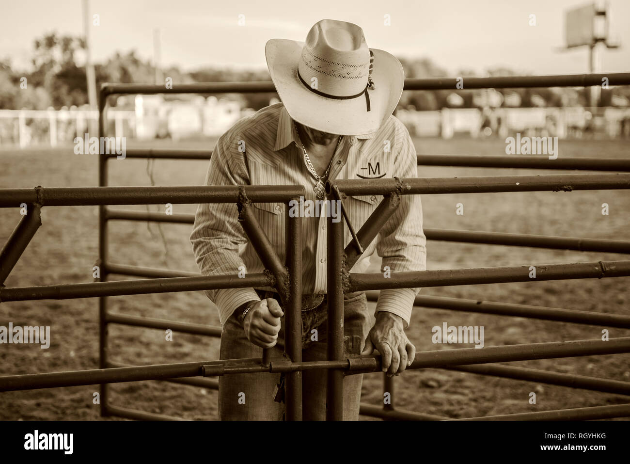Texas rodeo cowboy Stock Photo - Alamy