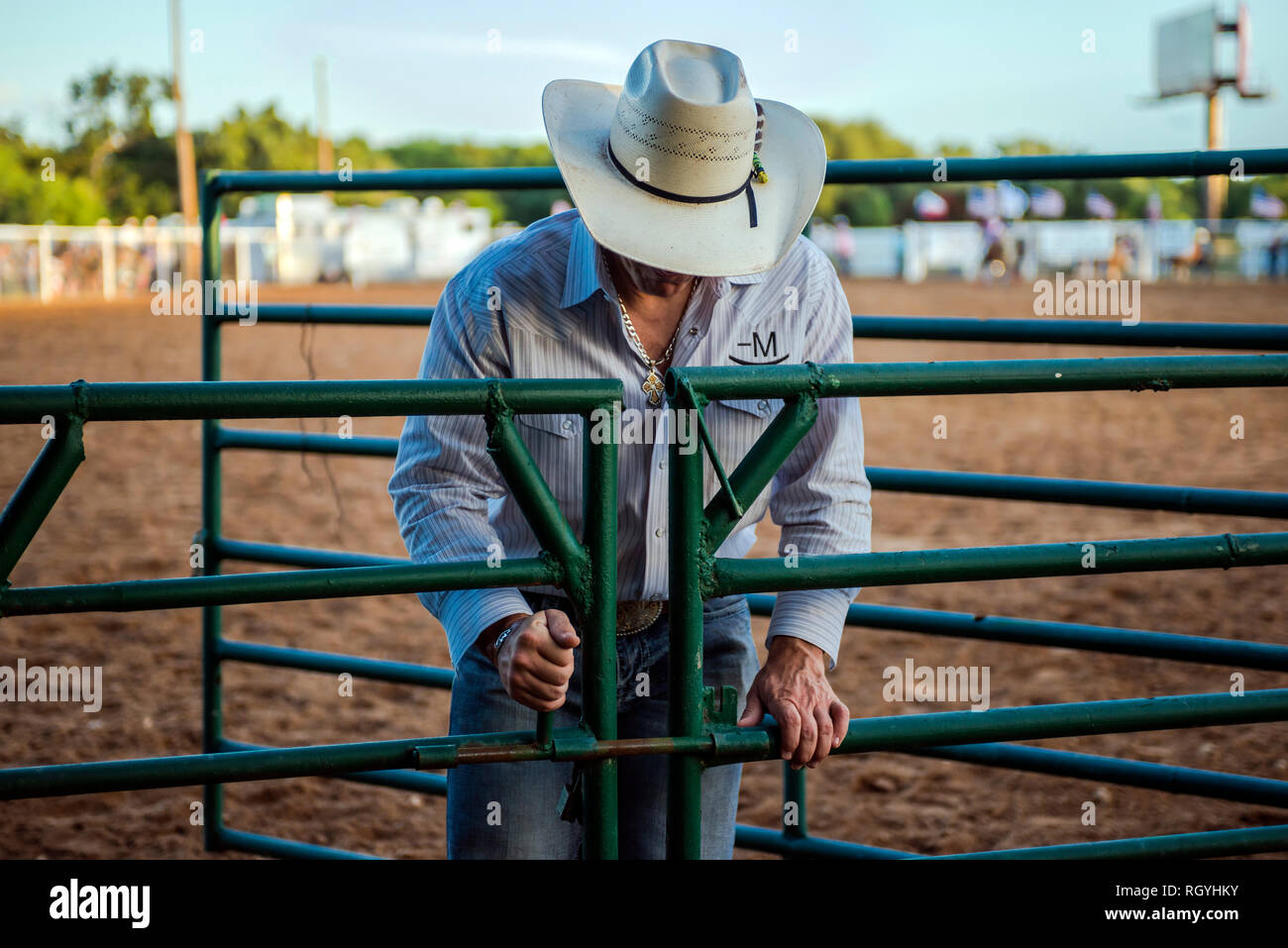Texas rodeo cowboy Stock Photo - Alamy