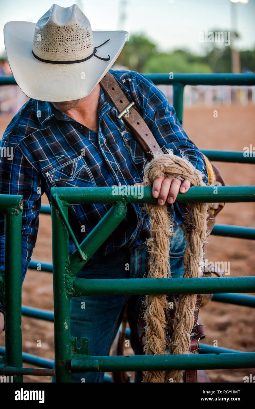 Texas rodeo cowboy Stock Photo - Alamy