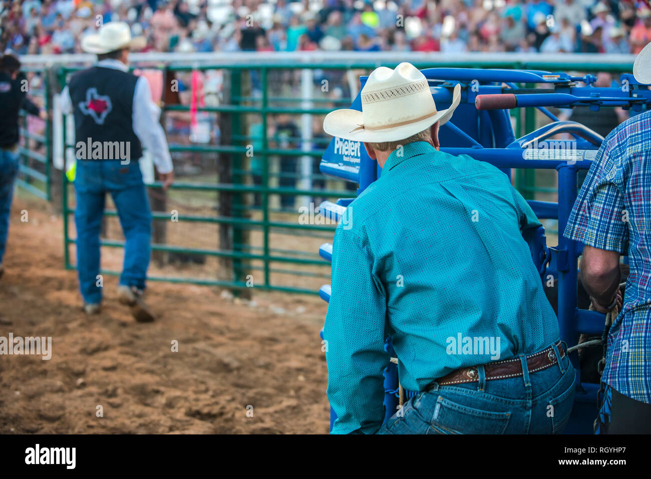 Texas rodeo cowboys Stock Photo - Alamy