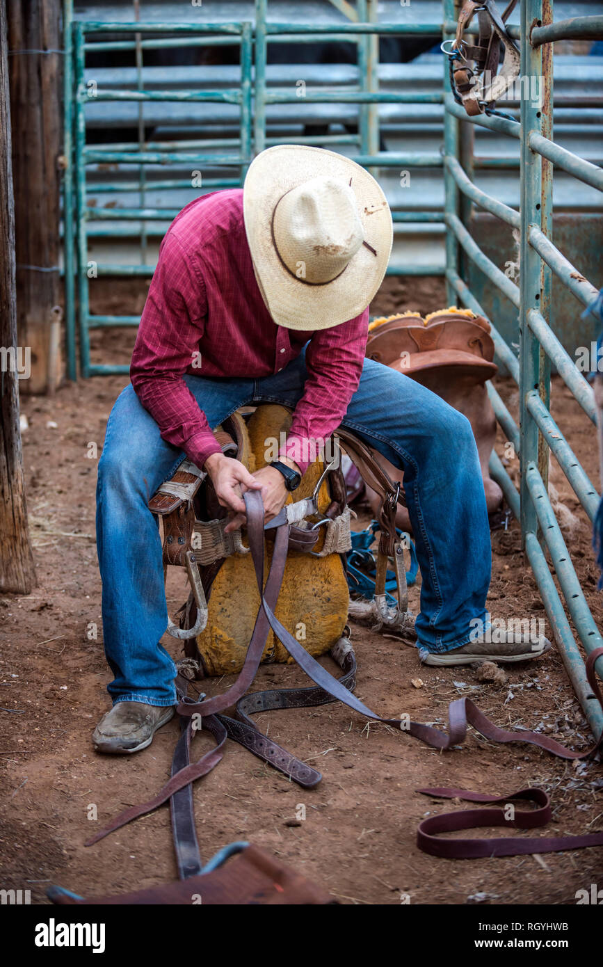 Texas rodeo cowboy Stock Photo - Alamy