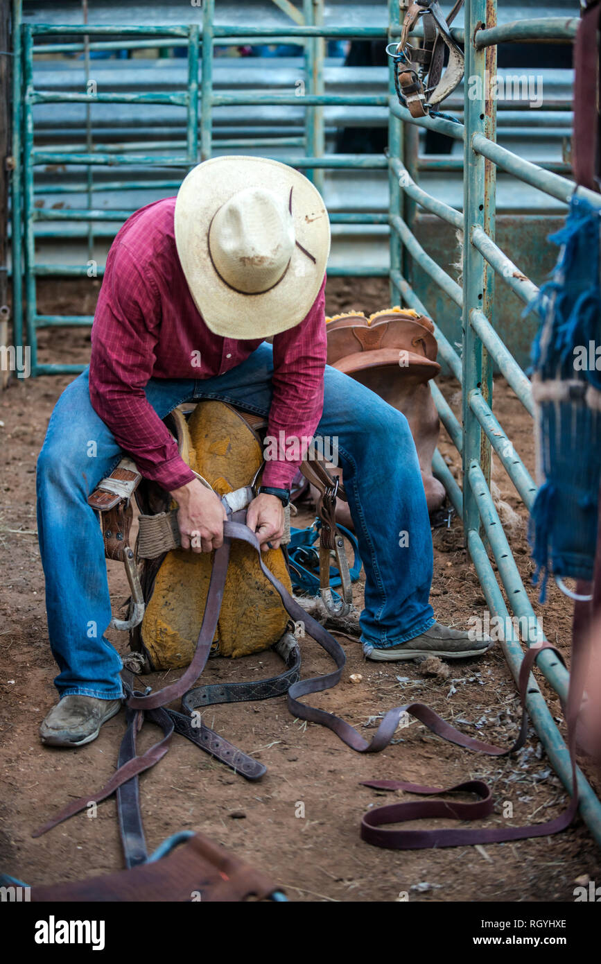 Texas rodeo cowboy Stock Photo - Alamy